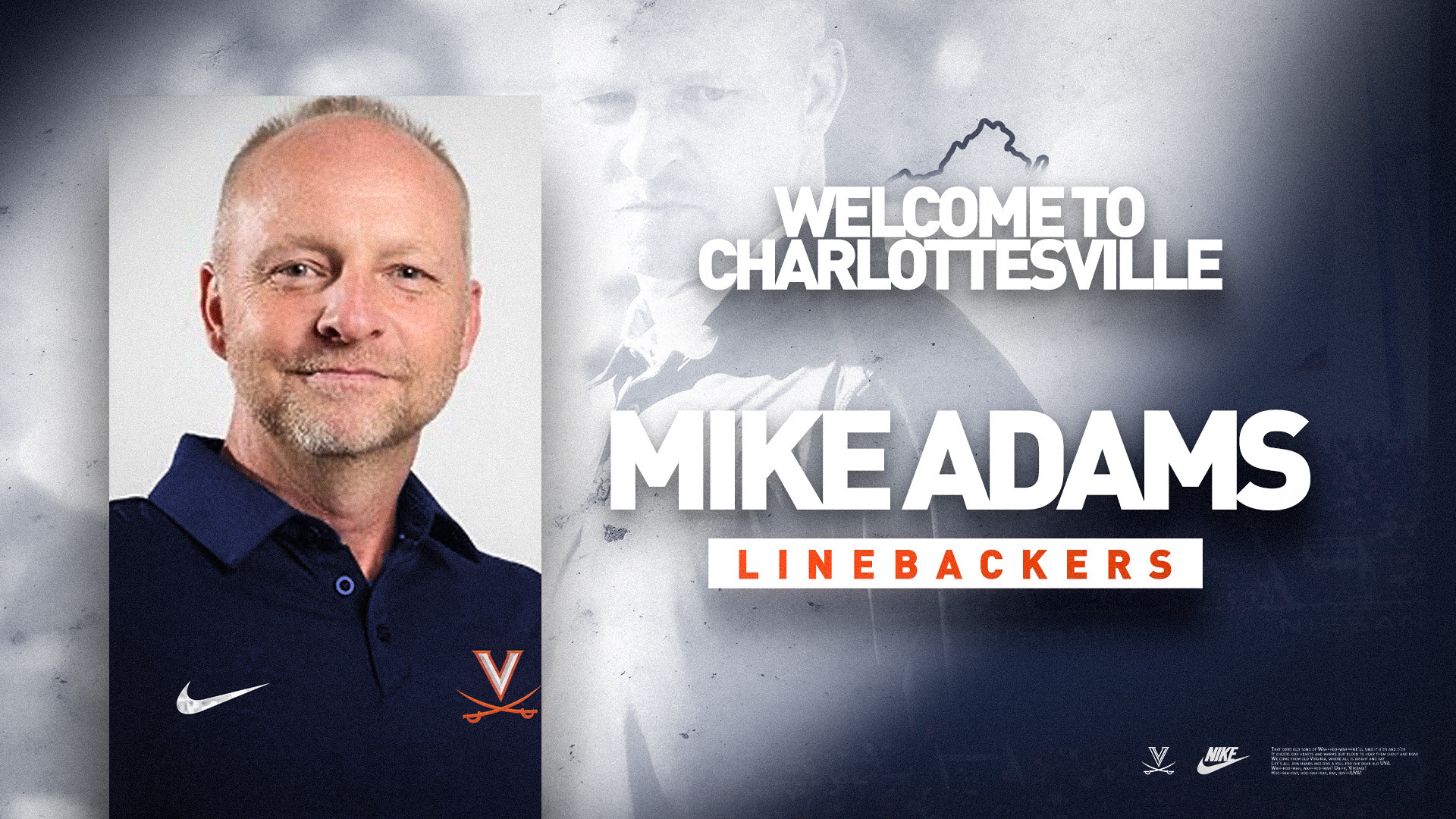 Mike Adams Named Virginia Linebackers Coach - Virginia Cavaliers ...