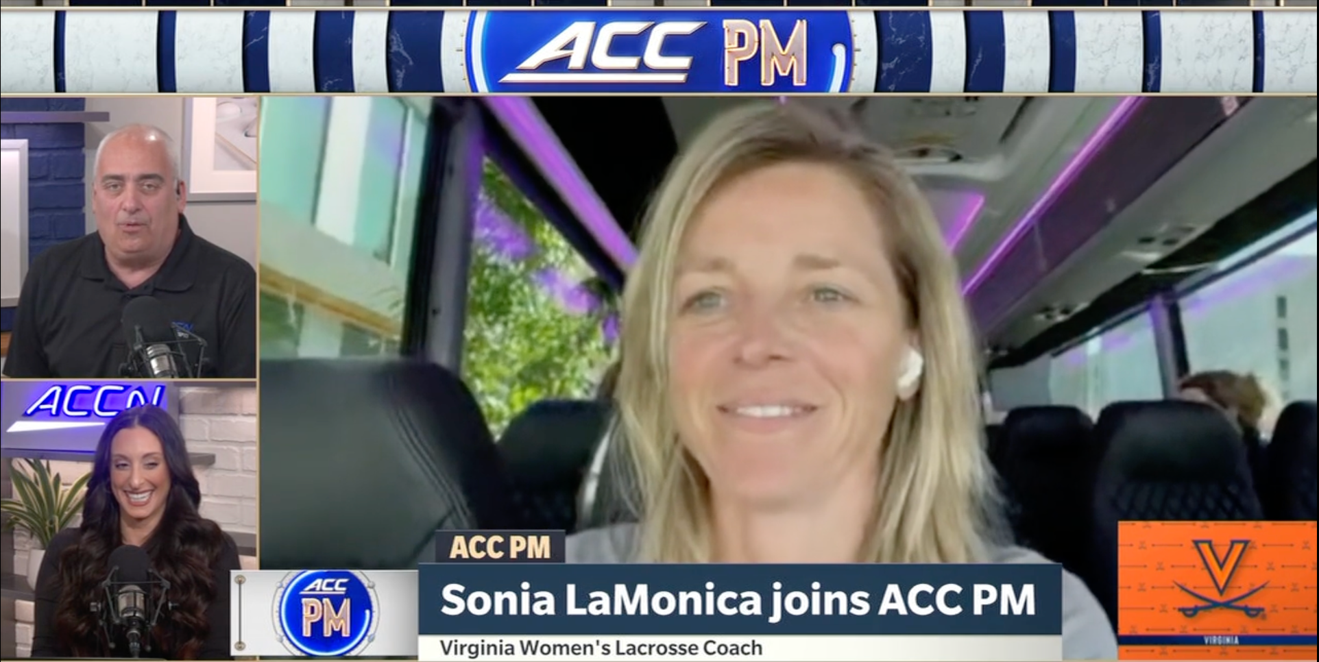 Sonia LaMonica Joins ACC PM 04.25.24 - Virginia Cavaliers Official ...